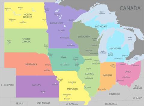 Midwest States And Capitals Quiz (10 Questions) | DoQuizzes